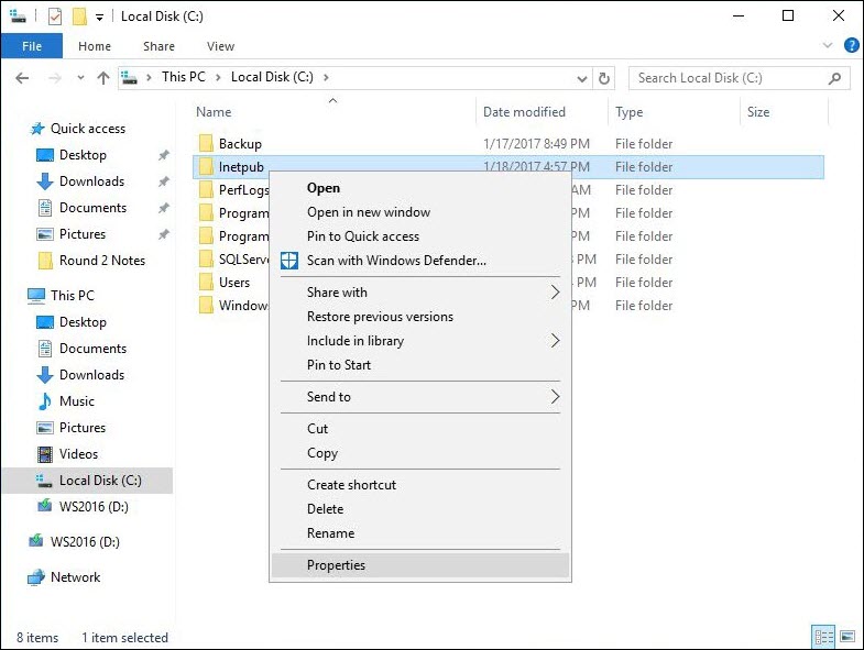 Standard Installation