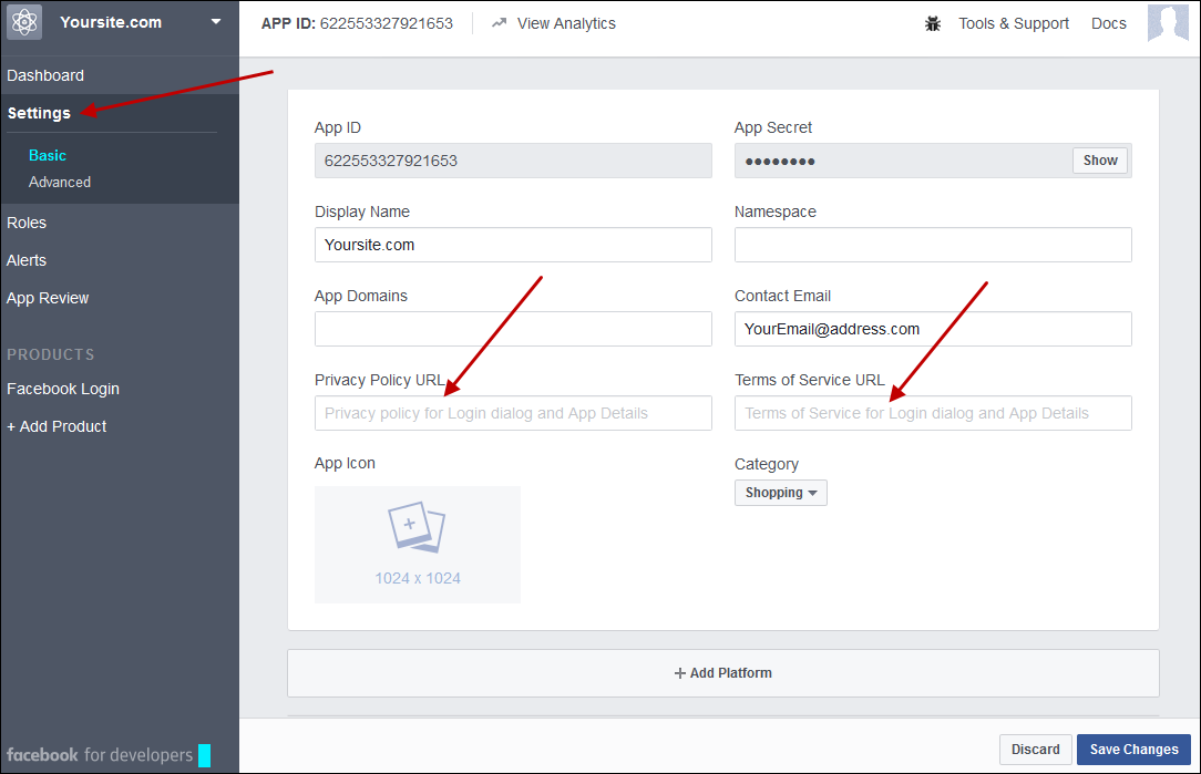 Facebook Authentication