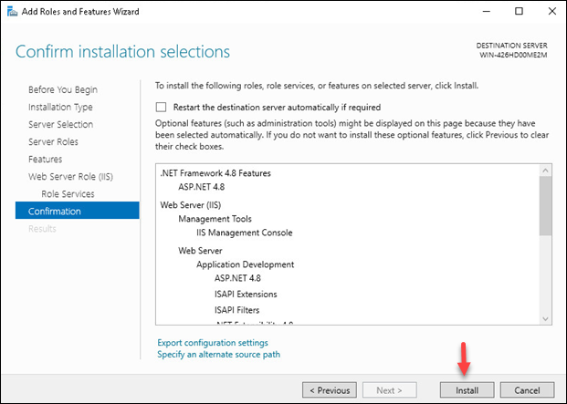 Standard Installation